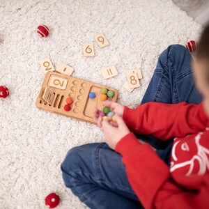 Montessori Math Board With Cards 1-10 Mathematics Birthday Gift for ...