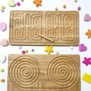 Prewriting Reversible Tracing Board, Montessori Educational Resource ...