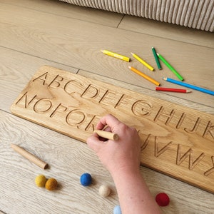 Alphabet Tracing Board Long 55*15 Cm Homeschool Preschool Montessori ...