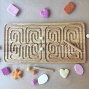 Reversible Interhemispheric Prewriting Tracing Board, Wooden Maze ...
