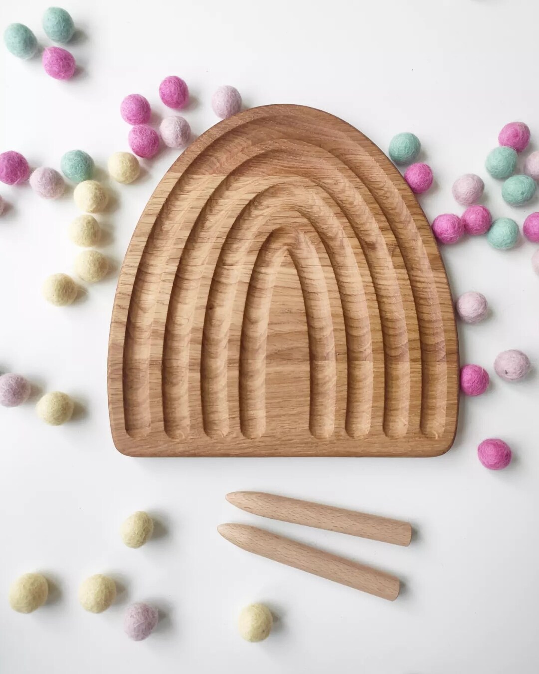 Kids Activities Rainbow Tracing Board Educational Toy Montessori Board ...