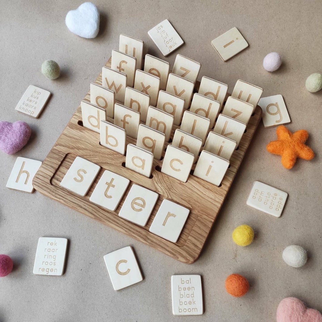 Dutch Alphabet Lowercase Letters Cards With Board Netherlandic Dutch ...