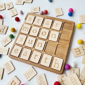 Wooden Alphabet Set Handmade Wood Letters Movable Alphabet - Etsy