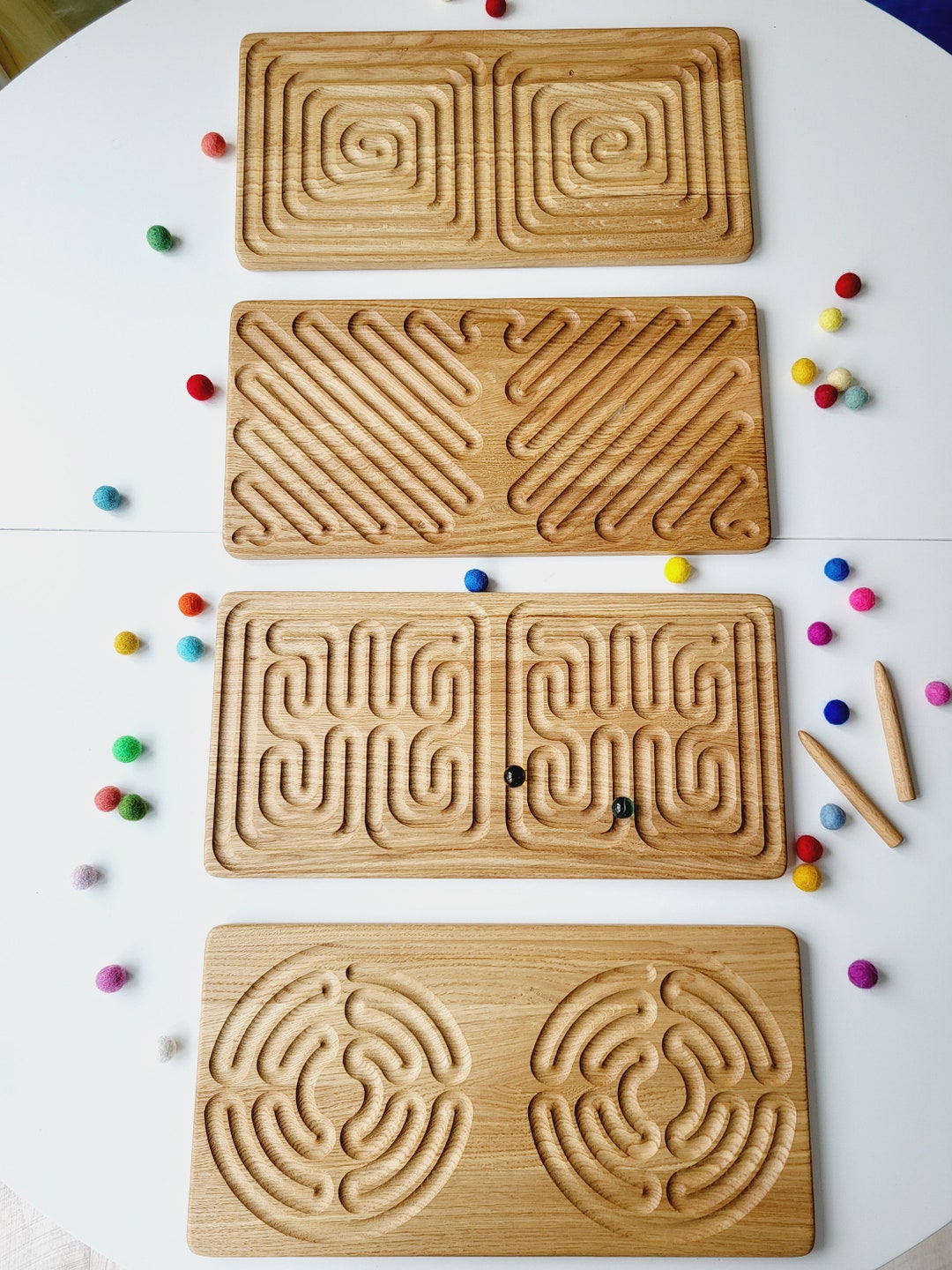 Tracing Board Double-sided Montessori Educational Toy Kids Gift ...