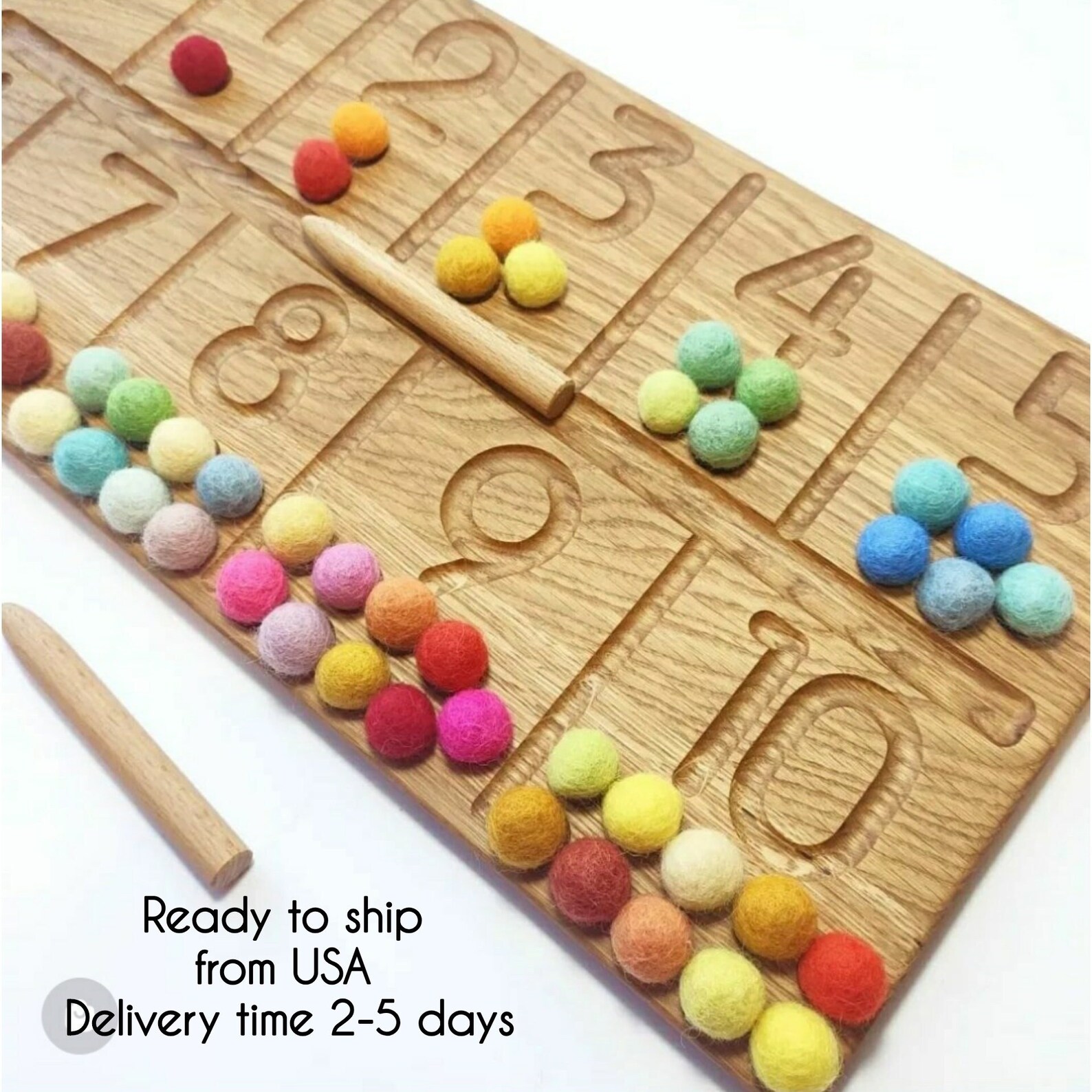 Gift for Kids Montessori Number Tracing Board for Learning - Etsy