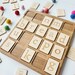 Wooden Alphabet Set Handmade Wood Letters Movable Alphabet - Etsy