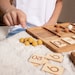 Montessori School Math Wooden Board Count With Trays and Numbers Cards ...