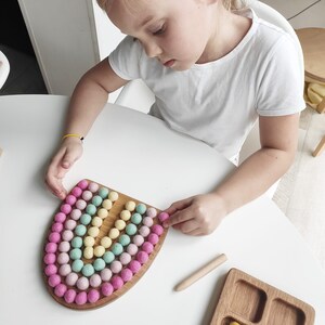 Montessori Toys Rainbow Tracing Board With 4 Stripes Gift for Kids ...