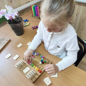 Montessori Math Reversible Board With Number Cards 1-20 - Etsy