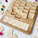 Wooden Alphabet Set Handmade Wood Letters Movable Alphabet - Etsy
