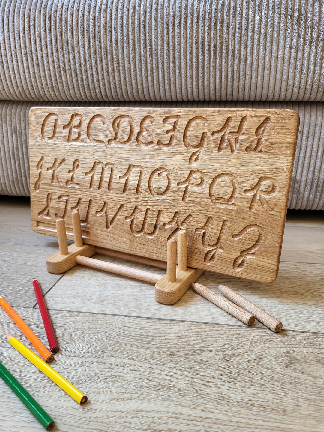 Alphabet Cursive Tracing Board Reversible Lowercase Uppercase Writing ...