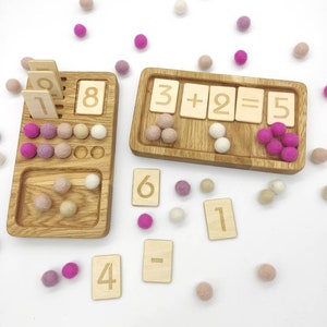 Math Board With a Set of 0-10 Numbered Facing Cards Birthday Gifts ...