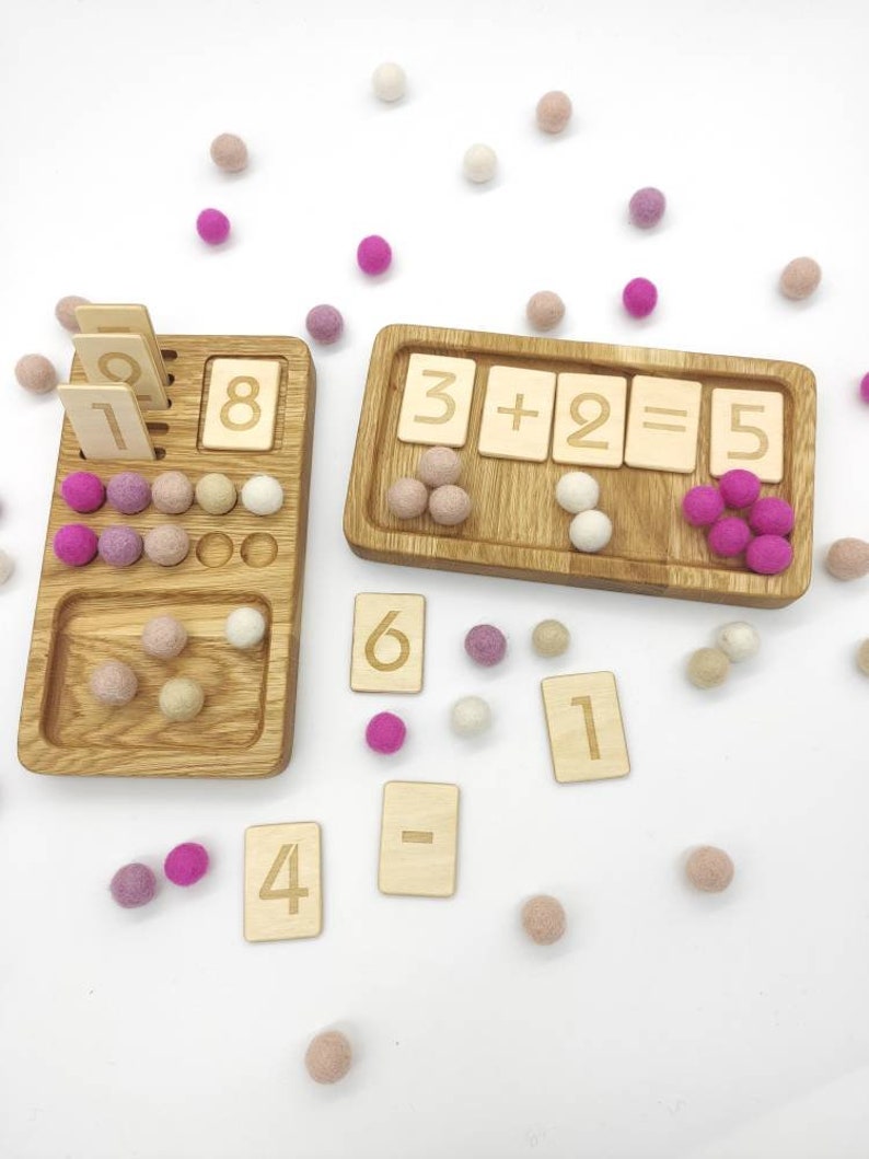 Math Board With a Set of 0-10 Numbered Facing Cards Birthday Gifts ...