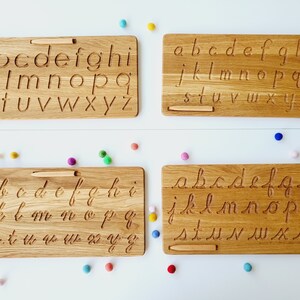 English Alphabet Pre-cursive Tracing Board Reversible Lowercase and ...
