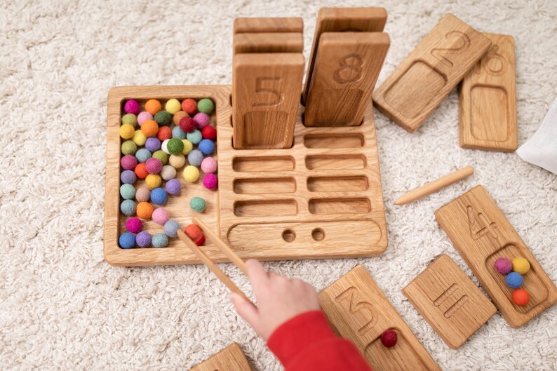 Montessori Tracing Cards With Numbers 1-20 – Educational Counting Toy ...