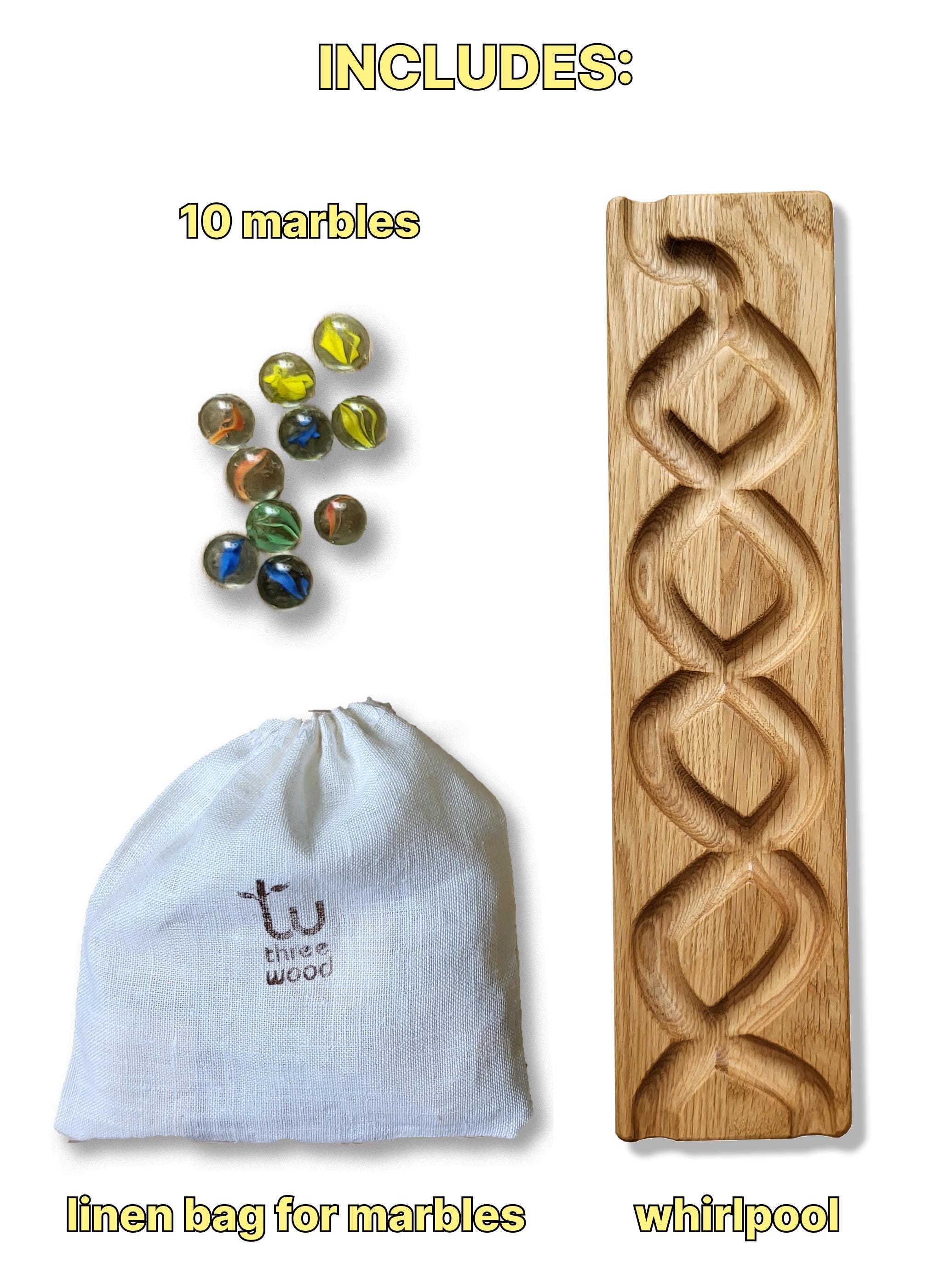 Gift for Kids Marble Run Track Marble Race Winding Track Wooden Ball ...