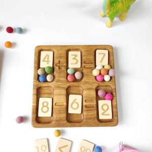 Gift Box for Kids Set of Reversible Math Board With Cards - Etsy