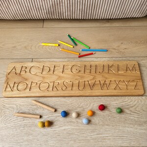 Alphabet Tracing Board Long 55*15 Cm Homeschool Preschool Montessori ...
