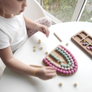 Montessori Toys Rainbow Tracing Board With 4 Stripes Gift for Kids ...