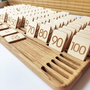 Numbers Cards 1-100 With Board Hundred Learning Addition Subtraction ...
