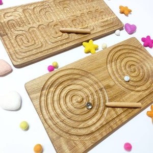 Reversible Interhemispheric Prewriting Tracing Board, Wooden Maze ...