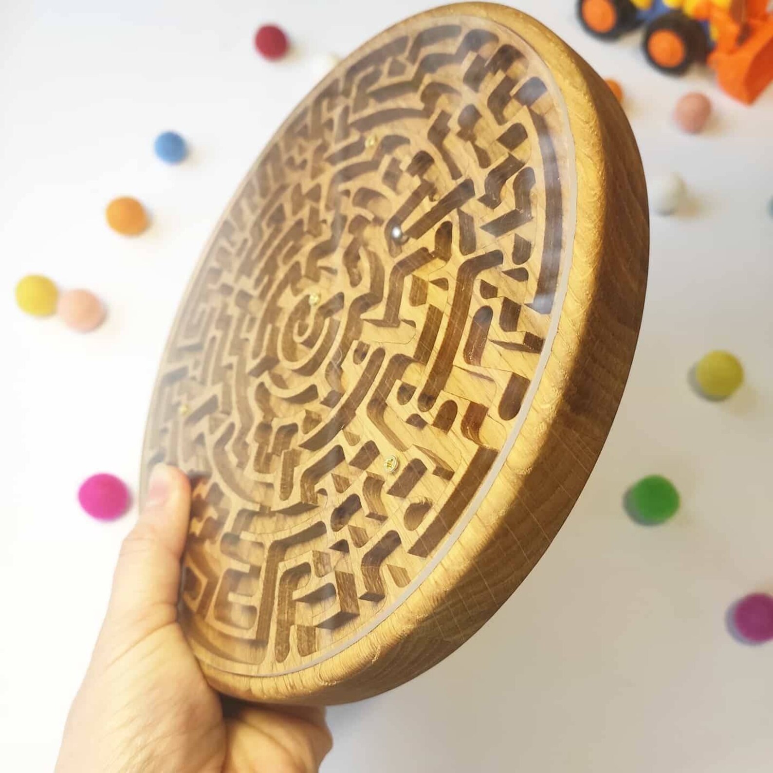 Double-sided Wooden labyrinth game wooden maze toddlers | Etsy