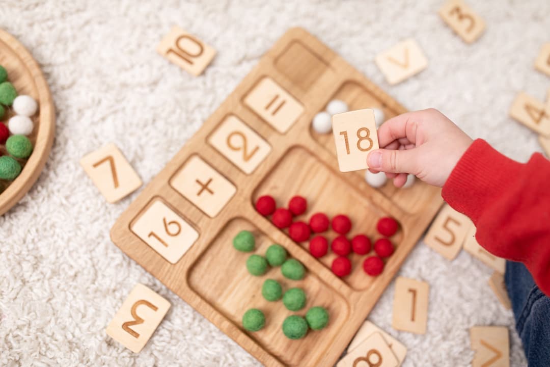 Montessori Math Board Kids Gift Learning Numbers Homeschool Preschool ...