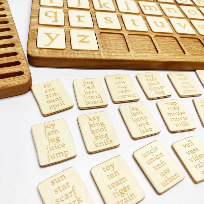 English Alphabet Big Board With Lowercase Letters Cards and - Etsy