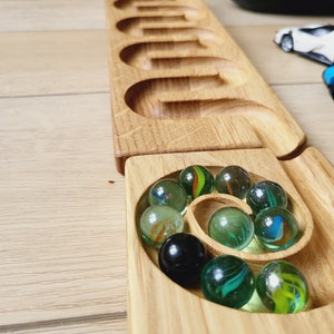 Wooden Marble Run Race Marble Machine Winding Track Set Wooden Ball Run ...