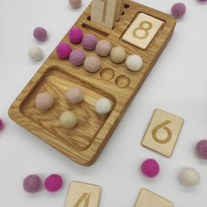 Math Board With a Set of 0-10 Numbered Facing Cards Birthday Gifts ...