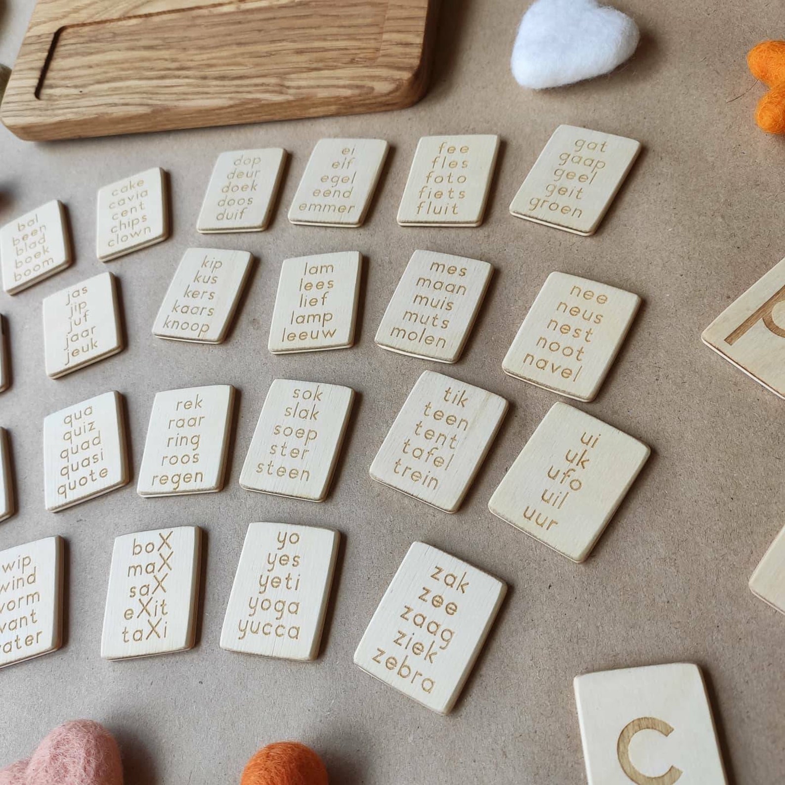 Dutch Alphabet Lowercase Letters Cards With Board - Etsy