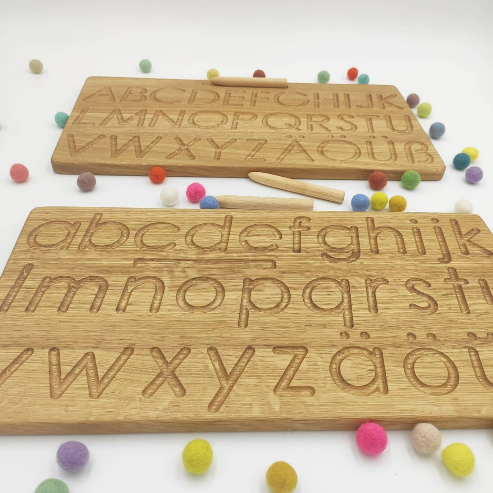 German Alphabet Reversible Tracing Board With Printed - Etsy