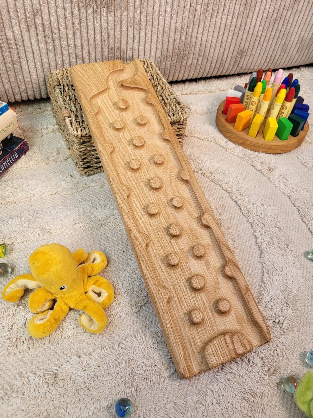 Gift for Kids Marble Run Track Marble Race Winding Track Wooden Ball ...