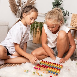 Montessori Hundred Board With Numbers 1-100 Gift for Kids Learning ...