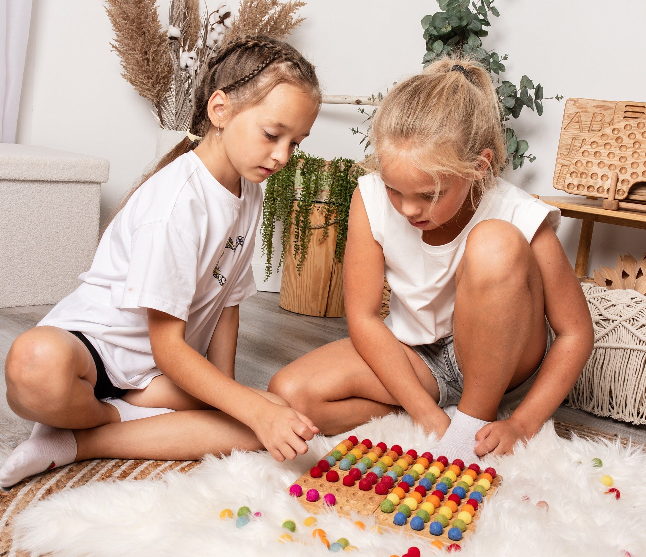 Montessori Hundred Board With Numbers 1-100 Gift for Kids Learning ...
