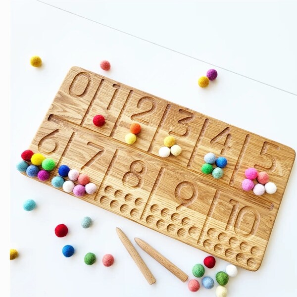 Montessori Learning Number Tracing - Etsy