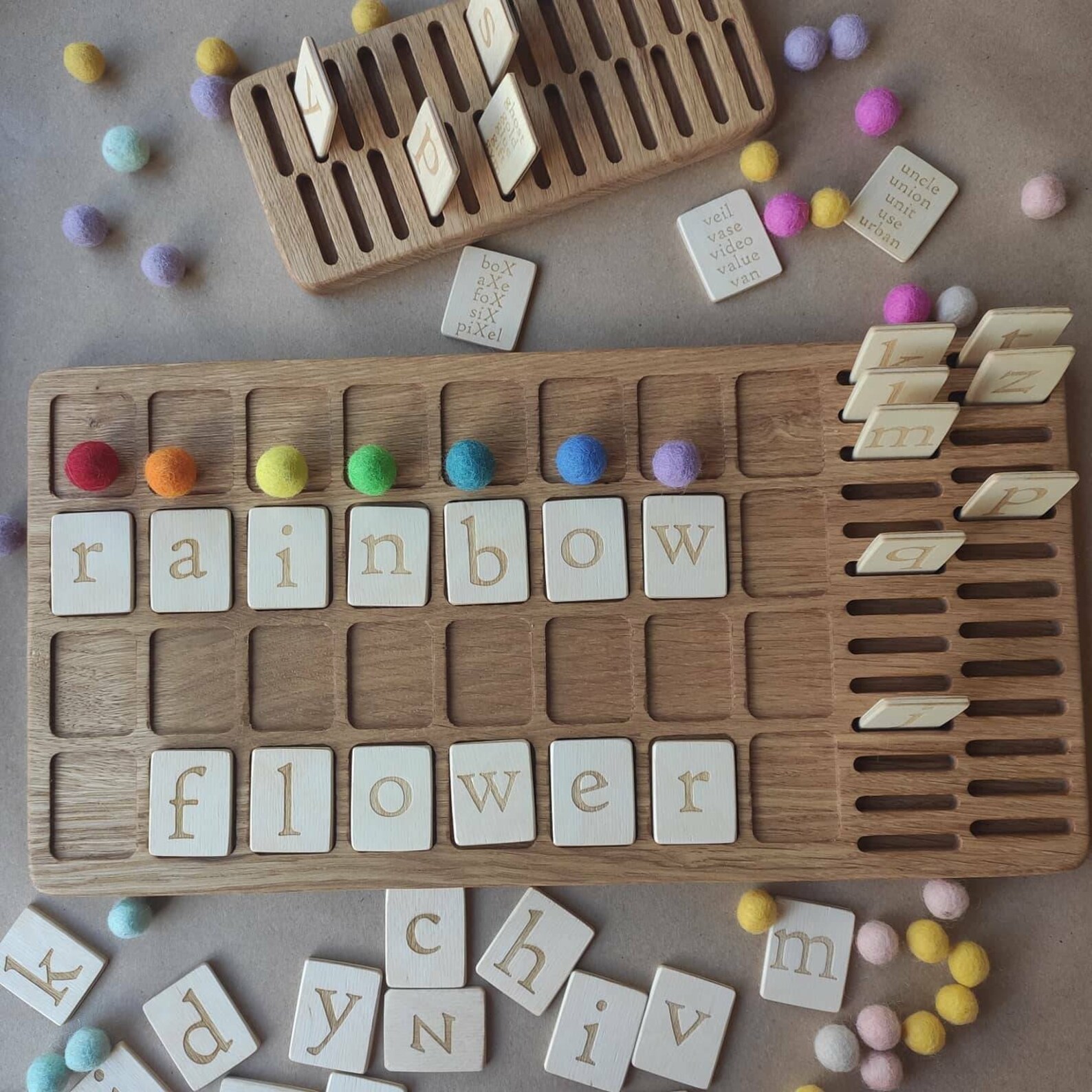 English Alphabet Big Board With Lowercase Letters Cards and - Etsy