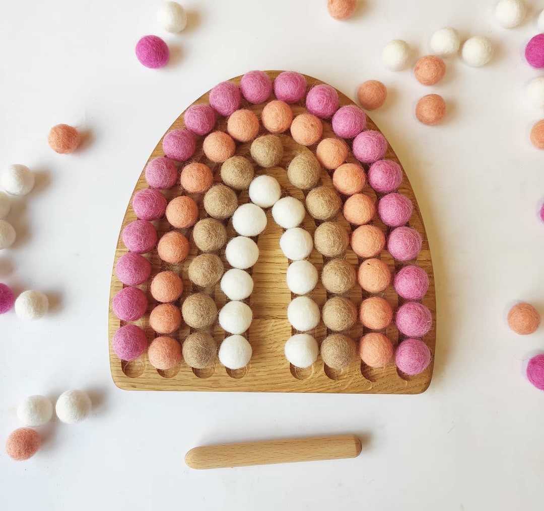 Rainbow Tracing Board Fine Motor Skills Toddler Activity Homeschool ...