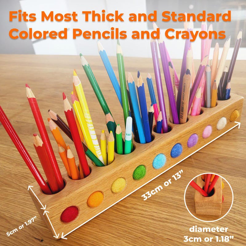 Colored Pencil Holder - Etsy