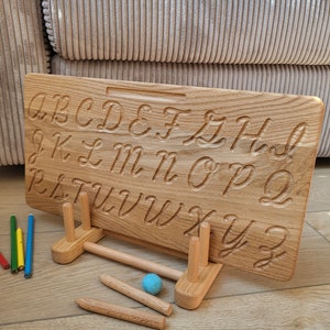 Montessori Alphabet Cursive Tracing Board Reversible Lowercase ...