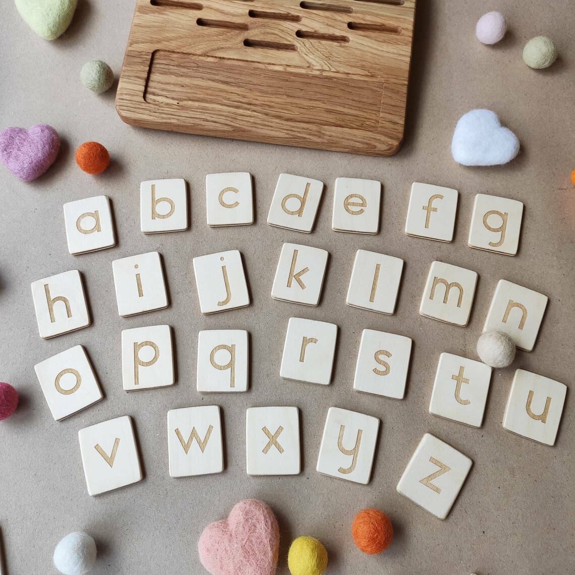 Dutch Alphabet Lowercase Letters Cards With Board Netherlandic Dutch ...