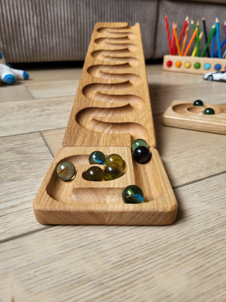 Marble Run Track WAVES Marble Race Machine Marble Roller Run Board ...