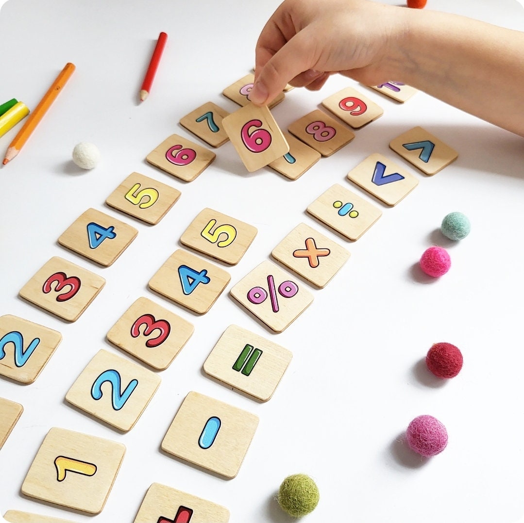 Math Flash Cards Montessori 0-10 Learning Resources Numbers Skills ...