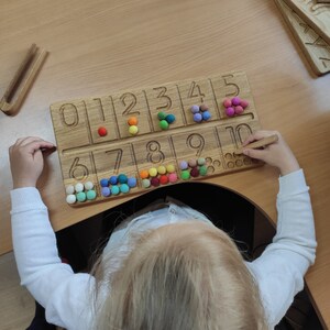 Gift for Kids Montessori Number Tracing Board for Learning - Etsy