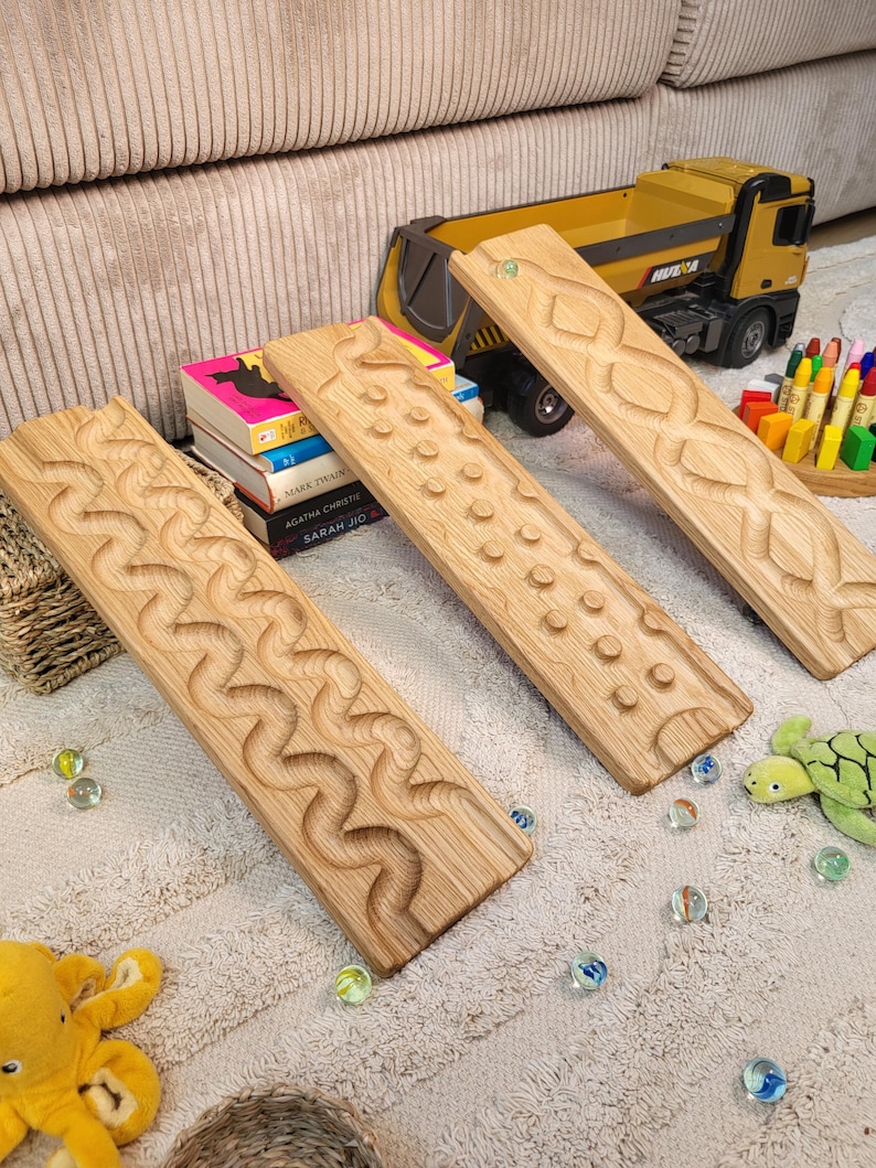 Gift for Kids Marble Run Track Marble Race Winding Track Wooden Ball ...