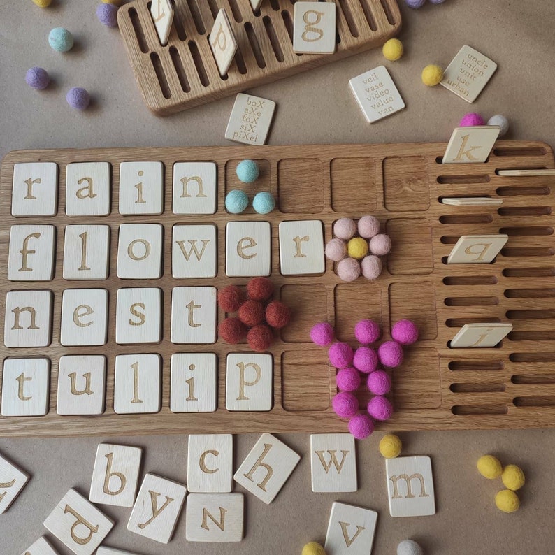 English Alphabet Big Board With Lowercase Letters Cards and - Etsy