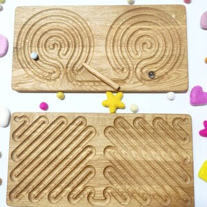 Reversible Interhemispheric Prewriting Tracing Board, Wooden Maze ...