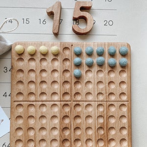 Montessori Hundred Board Math Manipulative Unique Gift for Kid Learning ...