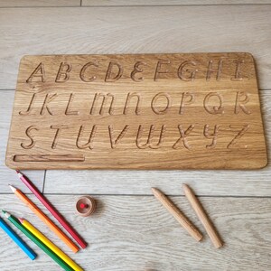 English Alphabet Pre-cursive Tracing Board Reversible Lowercase ...