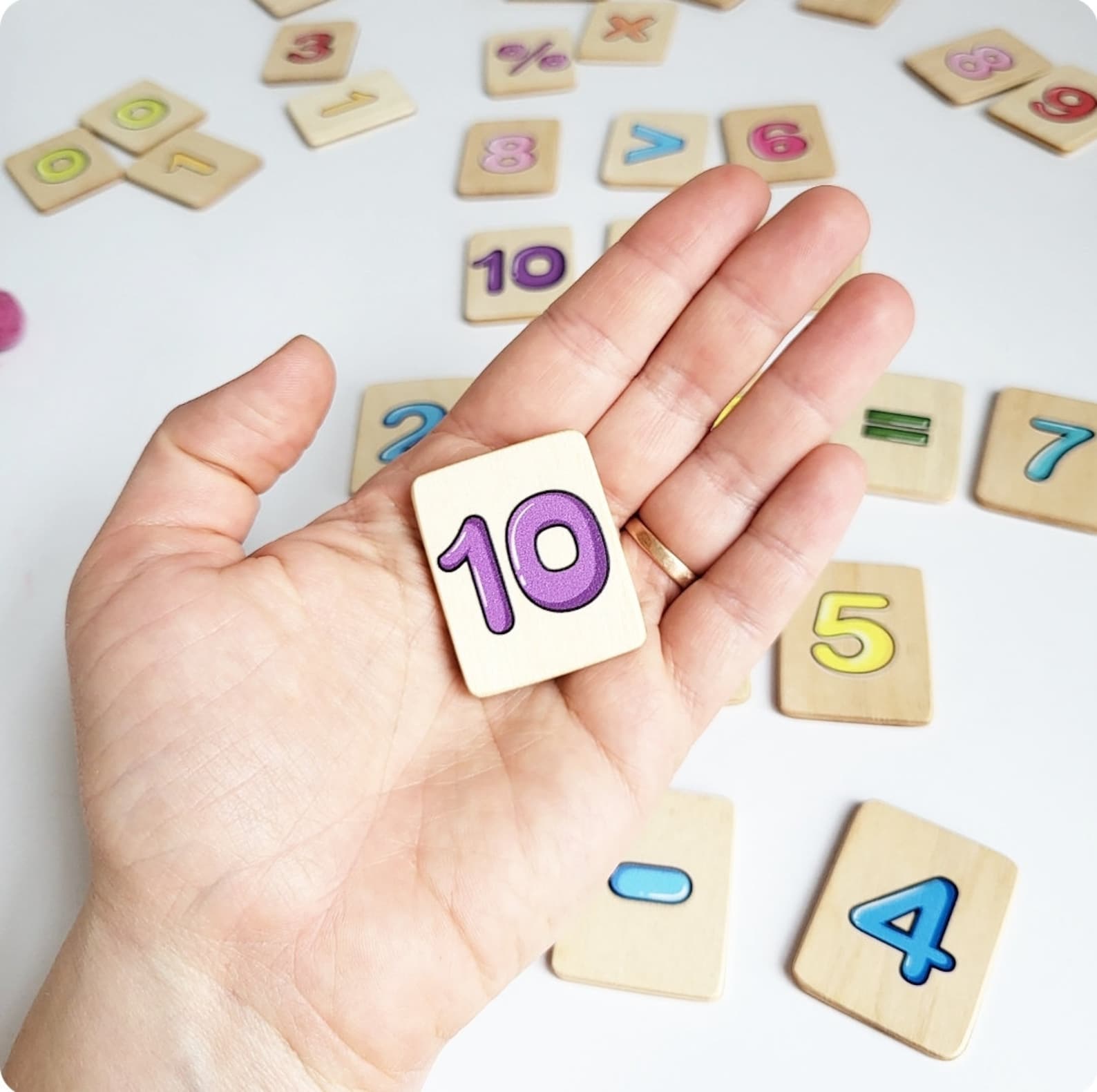 Math Flash Cards Montessori 0-10 Learning Resources Numbers Skills ...